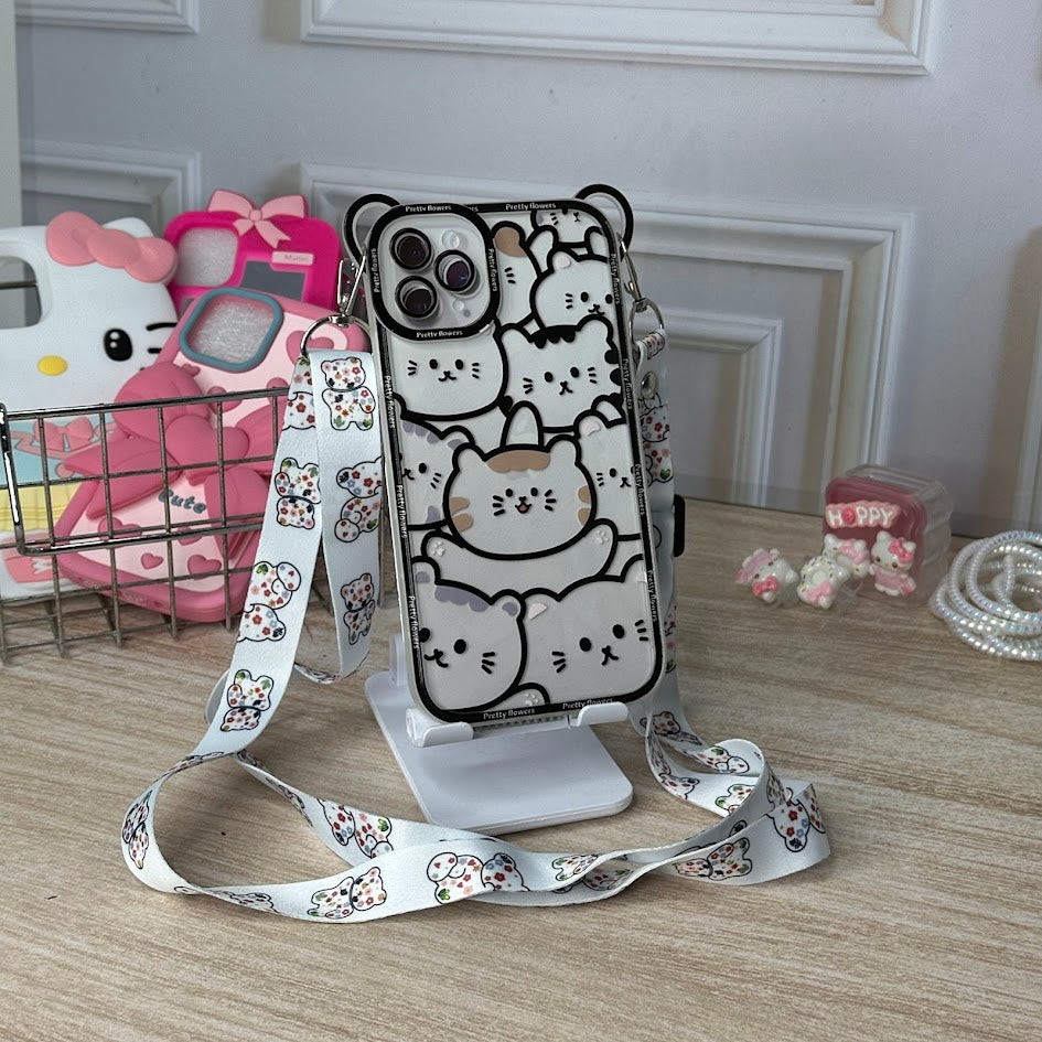 gato + strap iph 11 pro max – Silver Case