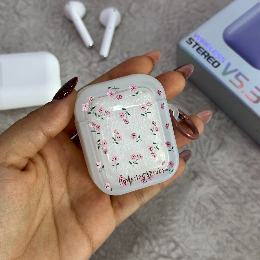airpods flores serie 1/2 – Silver Case