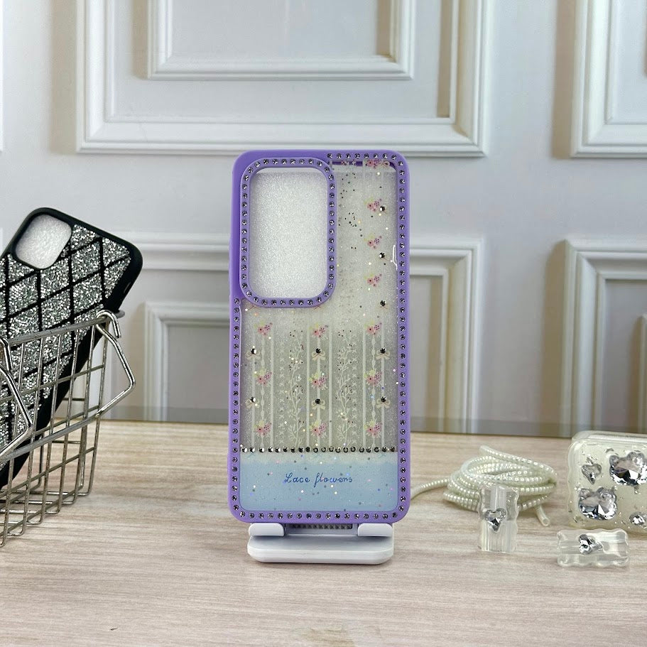 Diamond flores INFINIX 50 PRO PLUS – Silver Case