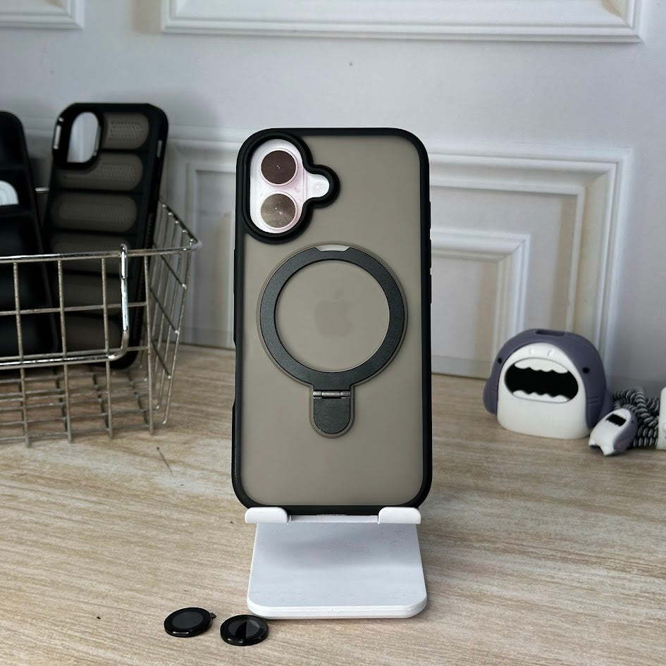 Combo magsafe humo negro IPH 16 – Silver Case